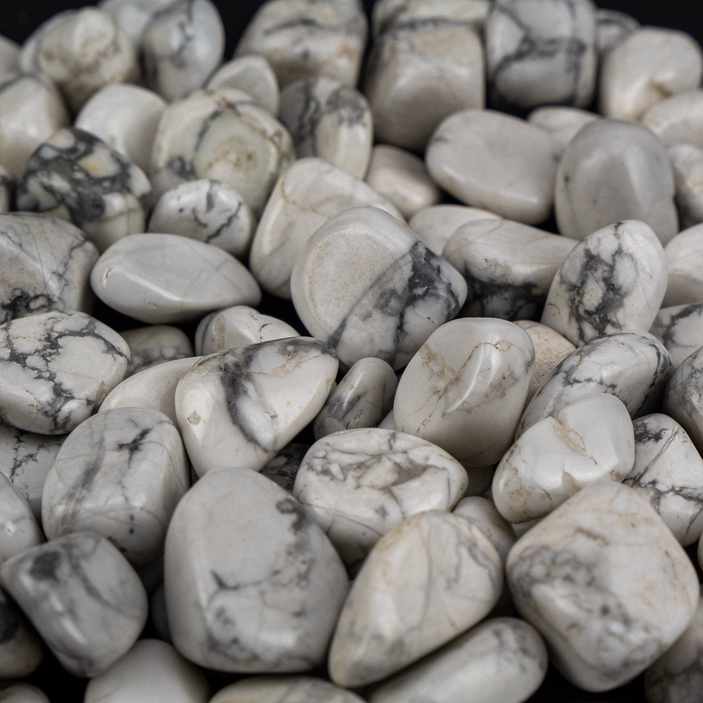 White Howlite | Tumbled | South Africa – Pelham Grayson Rose